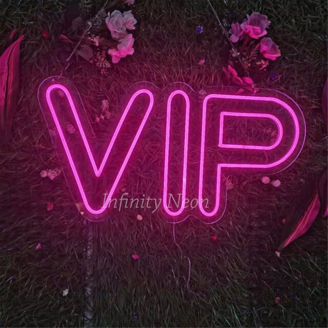 Vip Neon Sign, Neon Sign, Anime Sign, Led Lights, Decor Signs, Home ...