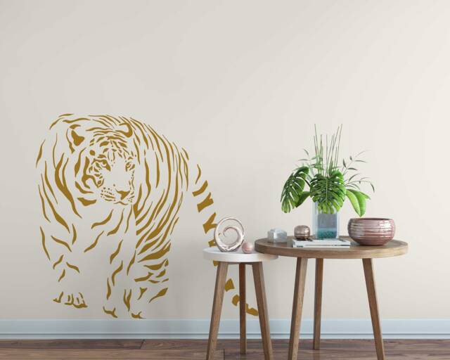 Roaring Tiger Wall Decal - Jungle Animal Sticker For Nursery Decor ...
