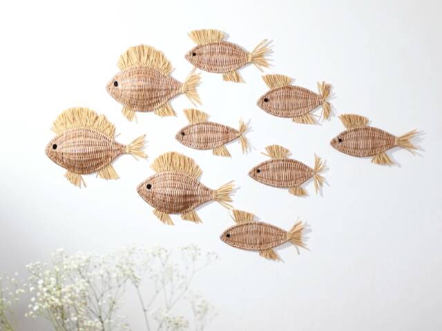 Wicker Fish Wall Decor Marine Nursery Art by Etsy | ufurnish.com