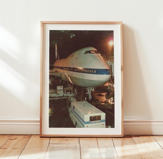 Vintage Boeing 747 Jumbo Jet Poster Print, Retro 70S Aviation ...