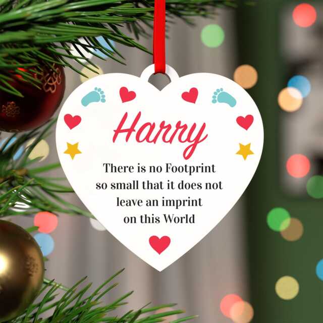 Baby Memorial Christmas Tree Decoration, Remembering A Baby, Loss ...