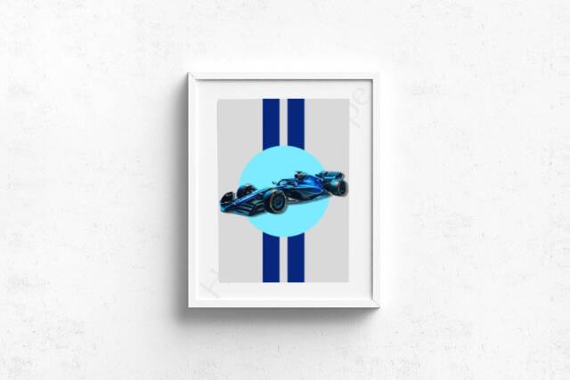 Williams F1 Car Livery, Formula 1 Inspired Wall Art, Decor ...