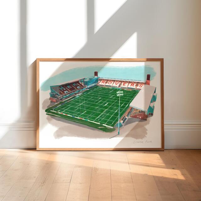 Craven Park Stadium Art Print/Hull Rovers Poster Rugby Gift by Etsy ...