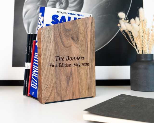 Wooden Book End 1 Piece For Bookshelf, Graduation Gift, Custom Bookend ...