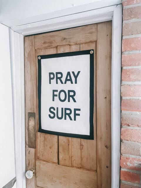 Pray For Surf Wall Hanging Banner Flag/Gallery Wall Decor Motivational ...