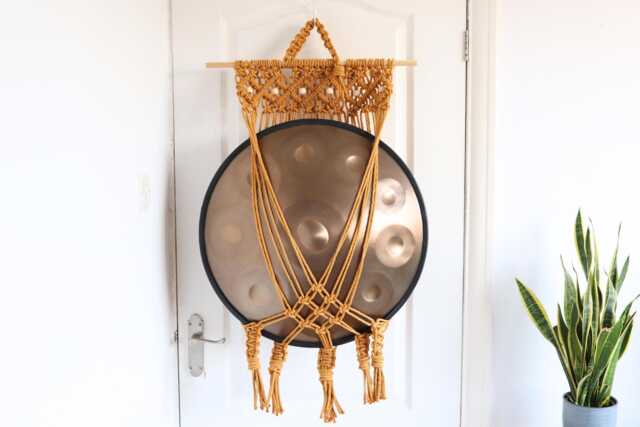 Handmade Macrame Handpan Holder Boho Wall Mount Display by Etsy ...