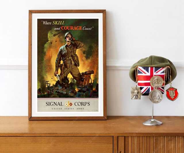 Reprint Of A Wwii Us Army Recruitment Poster - Signals Corp by Etsy ...