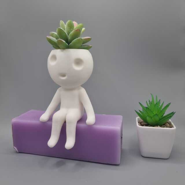 Kodama Sitting On A Ledge Planter - Studio Ghibli Inspired Princess ...