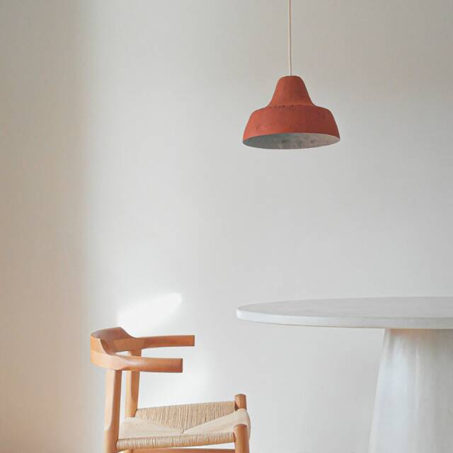 Bedside Lamp Classica, Plug in Pendant Light From Paper Mache, Night ...