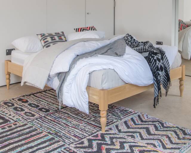 Platform - Turned Leg Option Wooden Bed Frame By Get Laid Beds by Etsy ...