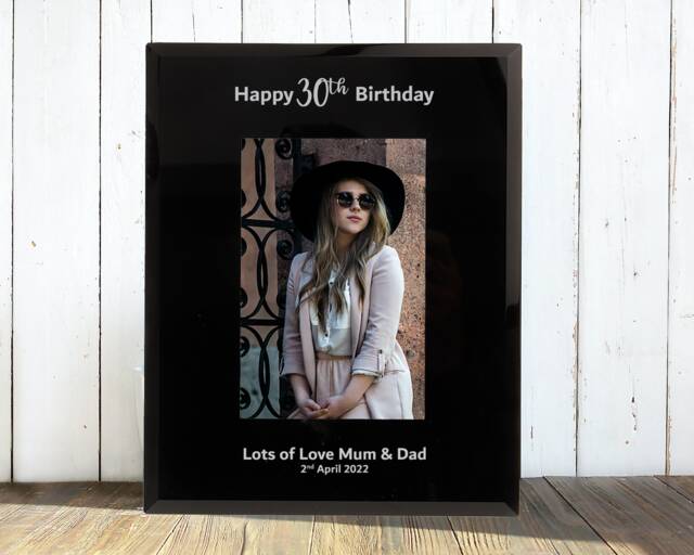 Birthday Frame Gift, Personalised Happy Photo Frame 18Th 21st 30Th 40Th ...