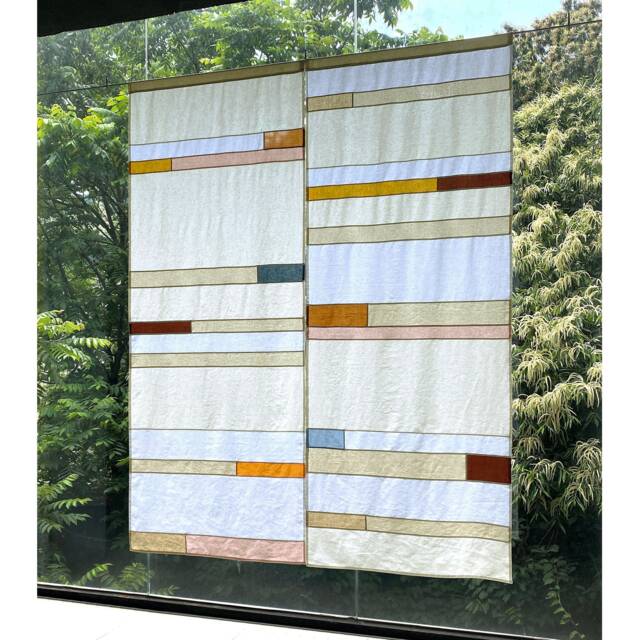 Pojagi Patchwork Curtain/Shade Linencotton, Korean Authentic Skills ...