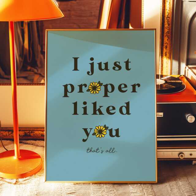 Sunflower/Courteeners Music Poster Gift Print by Etsy | ufurnish.com