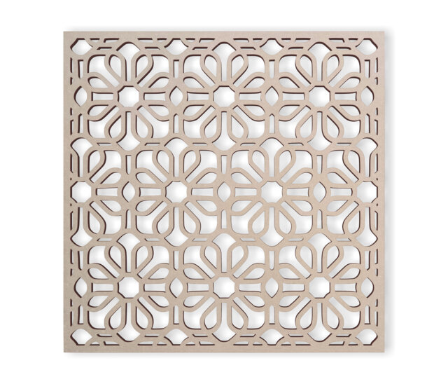 Wood Panel Flower Lattice - Mandala Wall Art For Home Decor, Panels ...