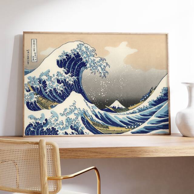 The Great Wave At Kanagawa Print, Japanese Art, Hokusai Poster ...