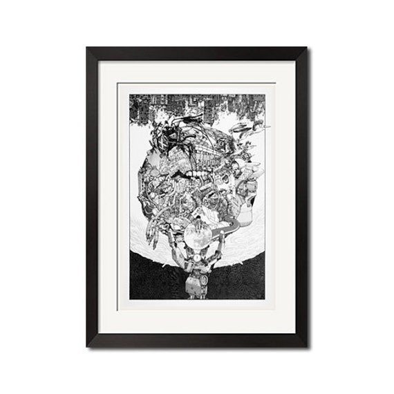 Otomo Katsuhiro X Fireball Cyberpunk Graphic Poster Print 0626 by Etsy ...