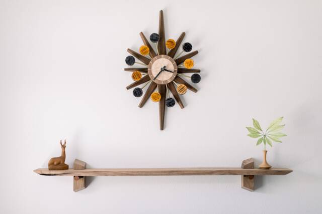 Mid Century Modern Starburt Clock. The Arnold-Wise Clock By Blackwell ...