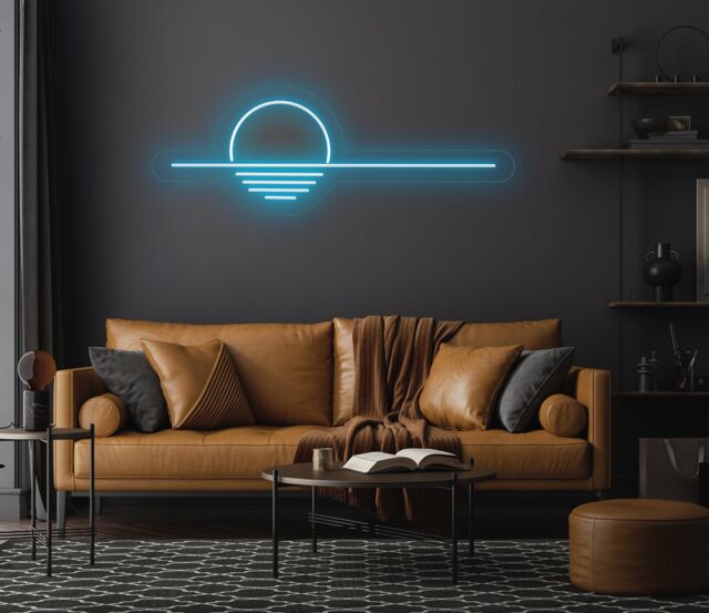 Sun Neon Sign - Led Neon Sign, Wall Decor, Sunset Led Sign, Sunrise ...