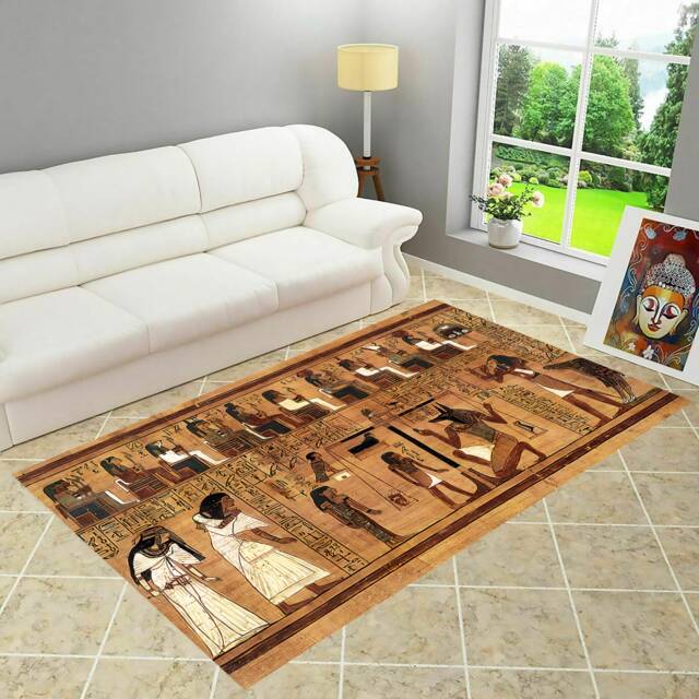 Ancient Egyptian Rug, Carpet, Design Regional Home Living Room Themed ...