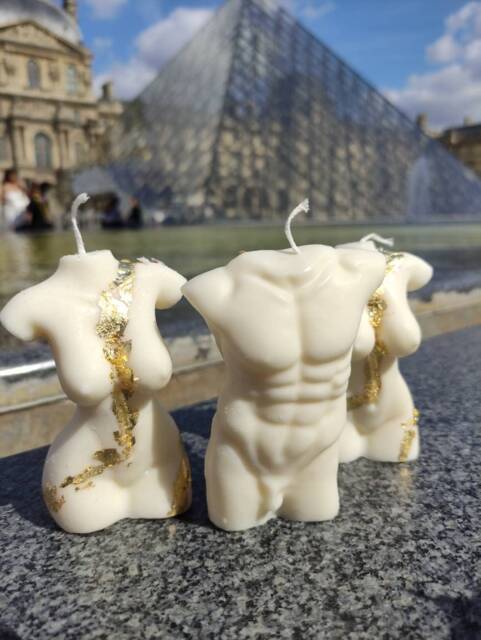 Mr Modern & Miss Combo Pack. Couple Set Of Two, - Man Woman Body Candle ...