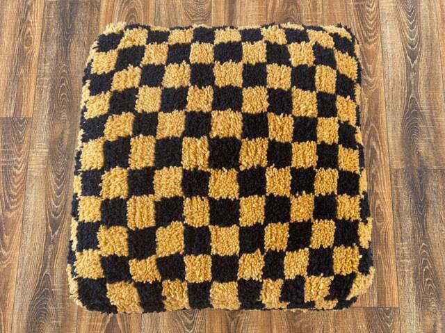 Checkered Pouf, Modern Poufs, Square Checker Floor Pillows by Etsy ...