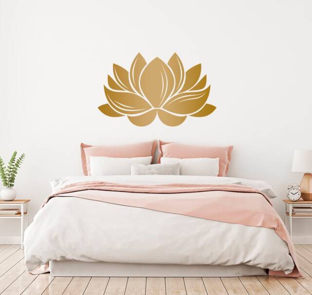 Lotus Wall Decal, Yoga Wall Decals, Sticker For Studio Decor, Namaste ...