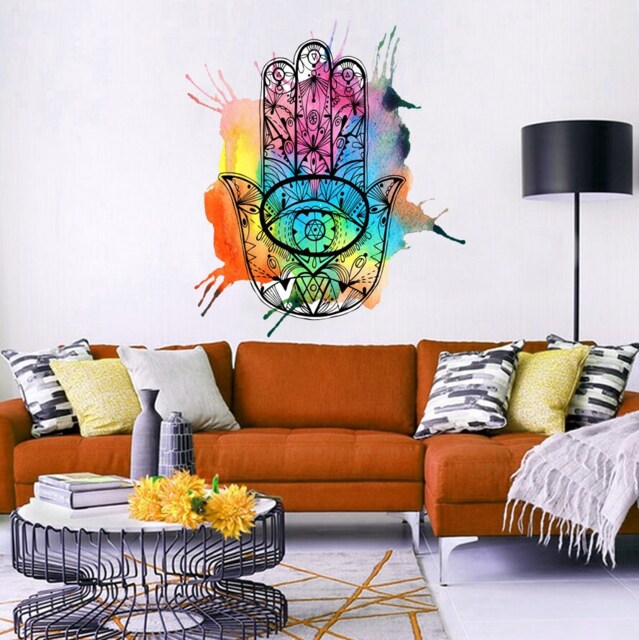 Colorful Hamsa Wall Decal by Etsy | ufurnish.com