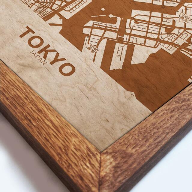 Tokyo Wood Map, Custom Gift For Him, Wall Art, Home Wall Decor, Japan ...