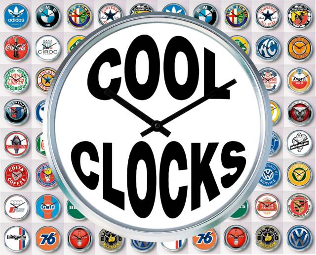 Stainless Steel Glass Faced Clock Silent Movement Many Designs To ...