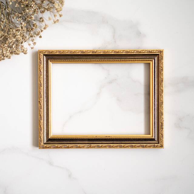 6x8 in Vintage Style Gorgeos Ornate Gold Leaf Baroque Wood Frame For ...