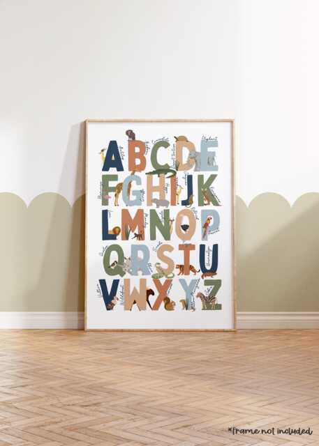 Safari Nursery Prints, Animal Alphabet, Born To Be Wild, Animals, Decor ...