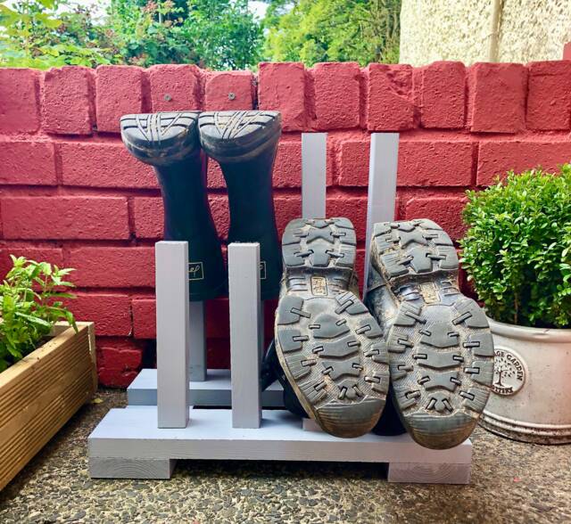 Handmade Solid Wood Boot Stand - Yorkshire Welly Rack by Etsy ...