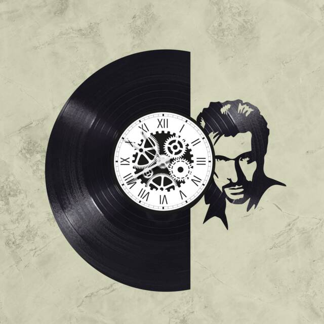Johnny Hallyday Theme 33 Rpm Vinyl Record Clock by Etsy | ufurnish.com