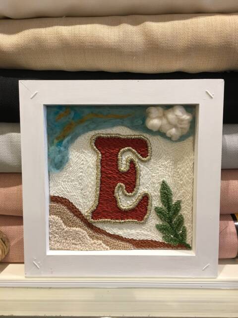 Custom Punch Needle Art Framed Initial Wall Decor by Etsy | ufurnish.com