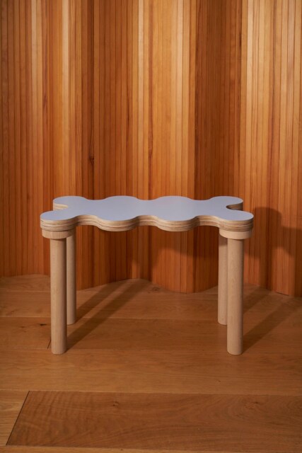 Wavy Curvy Wiggle Squiggle Coffee Table Side Stool in Blue by Etsy ...