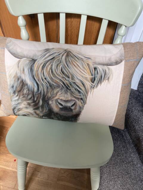 Tweed Highland Cow Cushion Cover by Etsy | ufurnish.com