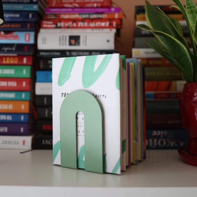 Minimalistic Double Arc Metal Bookend Beat, Unique Vinyl Record Holder ...
