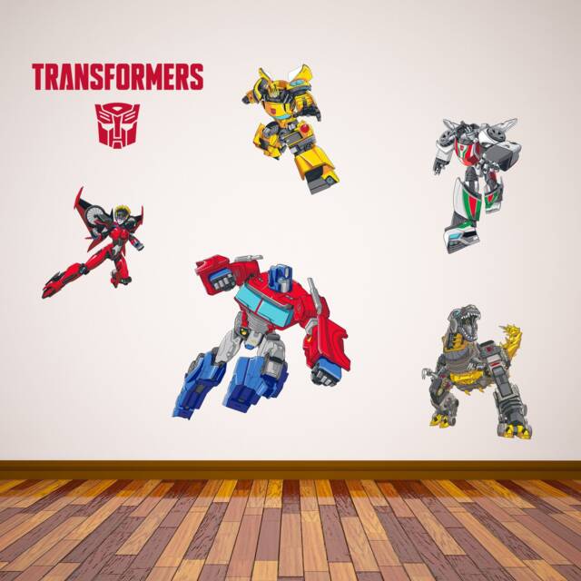 Transformers Autobots Wall Sticker Set Decal Art Vinyl Mural Kids ...