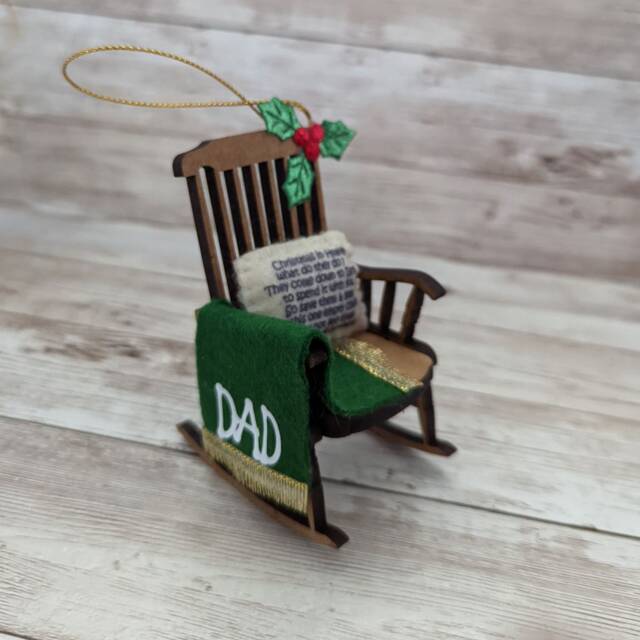 Memory Bauble Christmas in Heaven Memorial Ornament One Empty Chair Keepsake For Tree by Etsy ...