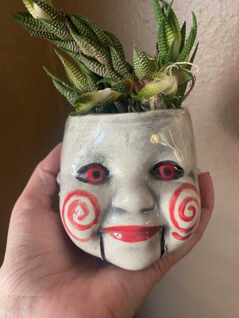 Jigsaw Puppet Baby Head Planter by Etsy | ufurnish.com