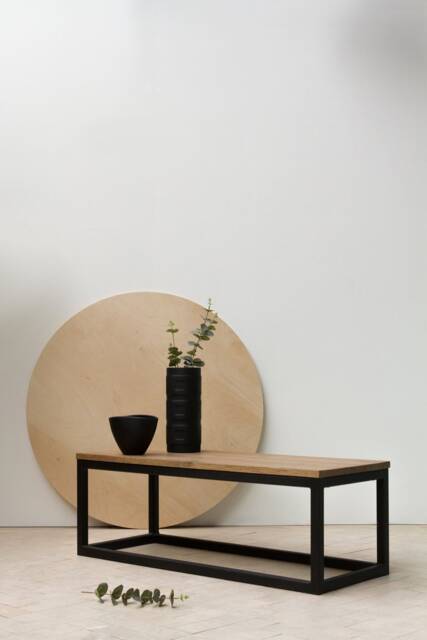 Konk ??? Boxy Base Coffee Table Bespoke Sizes Available Industrial Oak ...