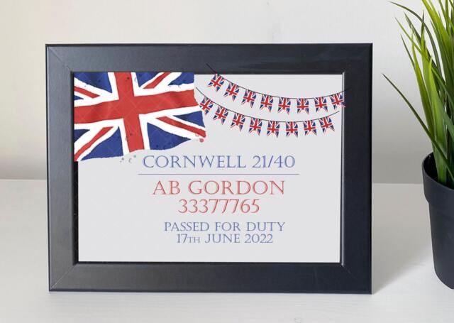 Hms Raleigh Passing Out Parade Personalised Print - Pop Gift Cunningham ...