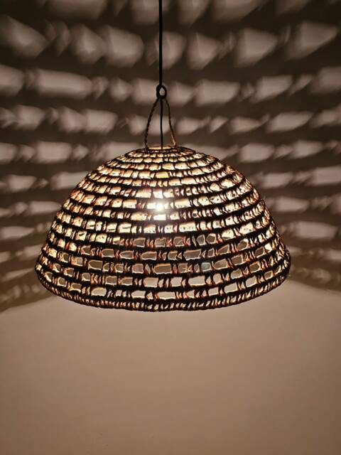 Straw Ball Pendant Light, Straw Lampshade by Etsy | ufurnish.com
