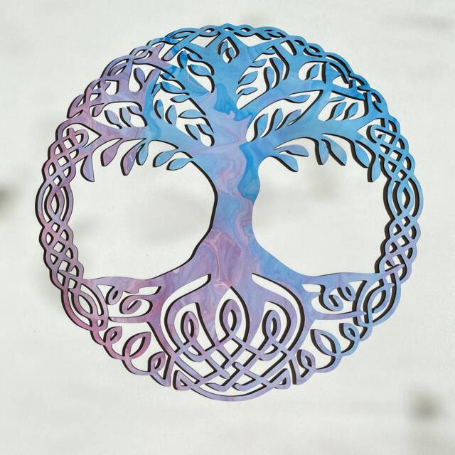 Tree Of Life Wooden Wall Decor, Housewarming Gift, Laser-Cut Wood ...