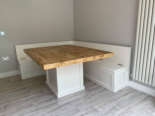 Monks Bench Parquet Table Kitchen Dining Seating by Etsy | ufurnish.com