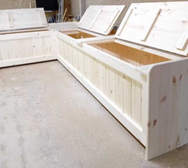 6Ft X 4Ft Backless Corner Bench. Any Size Made by Etsy | ufurnish.com
