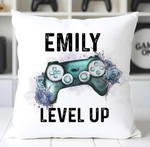 Personalised Gamer Cushion, Gift, Game Controller Girl Gift by Etsy ...