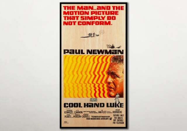 Cool Hand Luke Wooden Poster, Fanart High Quality Paul Newman Poster On Wood For Rare Gift ...