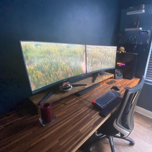 Westerton Rustic Hand Built Monitor Shelf Stand Reclaimed Riser Desk ...