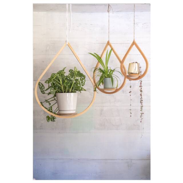 Teardrop Hanger Bundle, Wooden Plant Hanger, Tear Drop Planter With ...